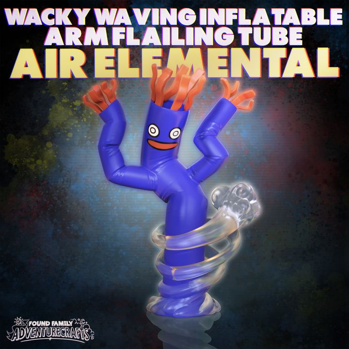 3D Printable Wacky Waving Inflatable Arm Flailing Tube Air Elemental by ...
