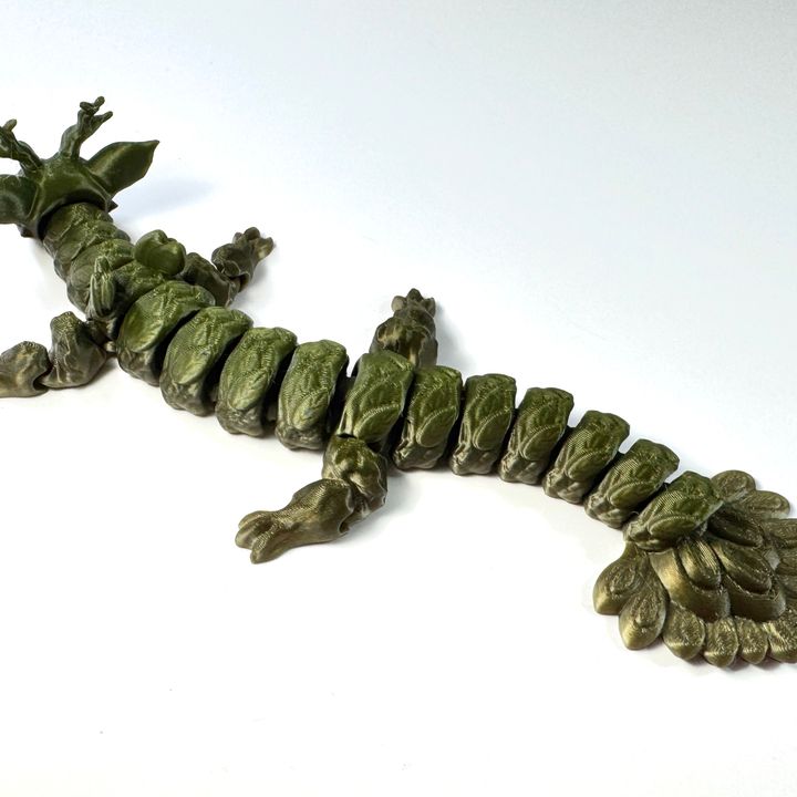 3D Printable Earth Dragon by Teal Cat Creative