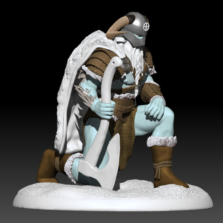 3D Printable Frost Giant Pack by Little Shop of Sigil
