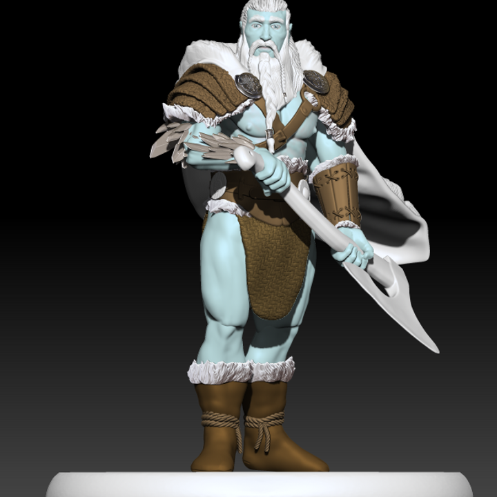 3D Printable Frost Giant Pack by Little Shop of Sigil
