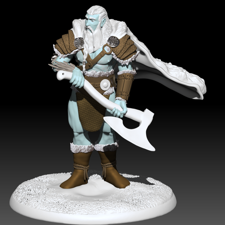 3D Printable Frost Giant Pack by Little Shop of Sigil