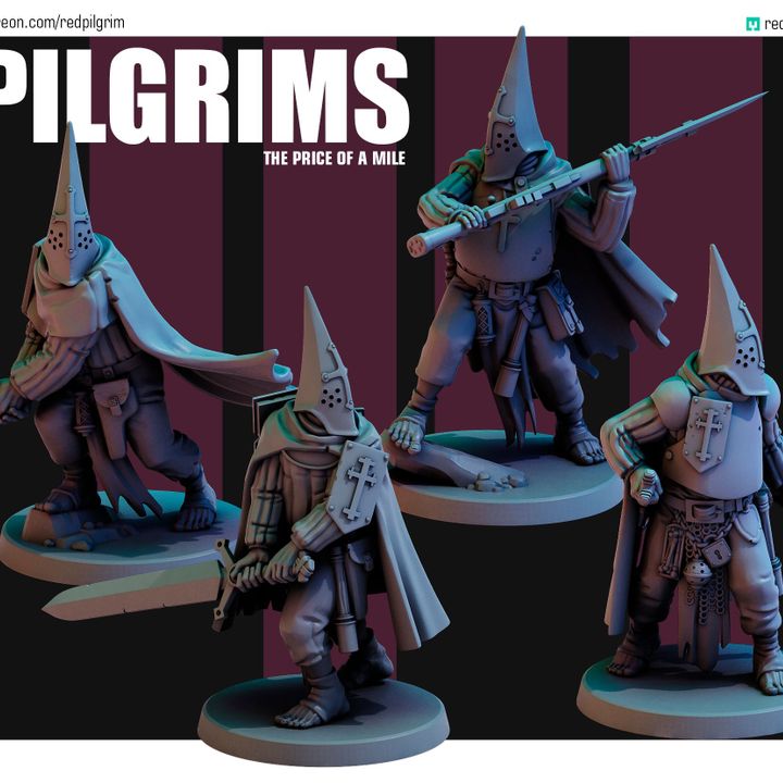 3D Printable Pilgrims by Jukko