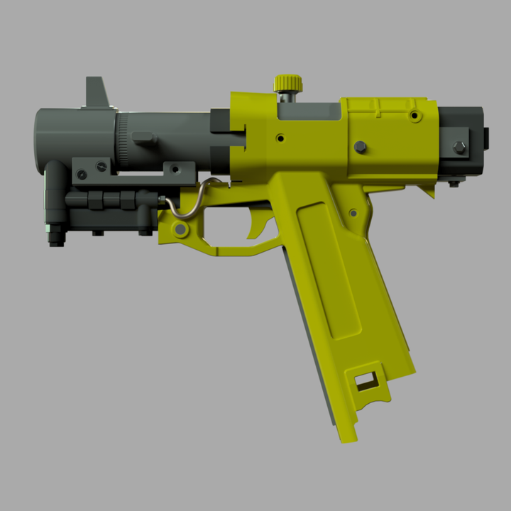 3D Printable Legendary "Grit" Modular Pistol - Cyberpunk by MILITECH
