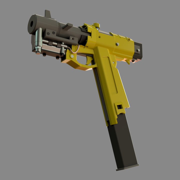 3D Printable Legendary "Grit" Modular Pistol - Cyberpunk by MILITECH