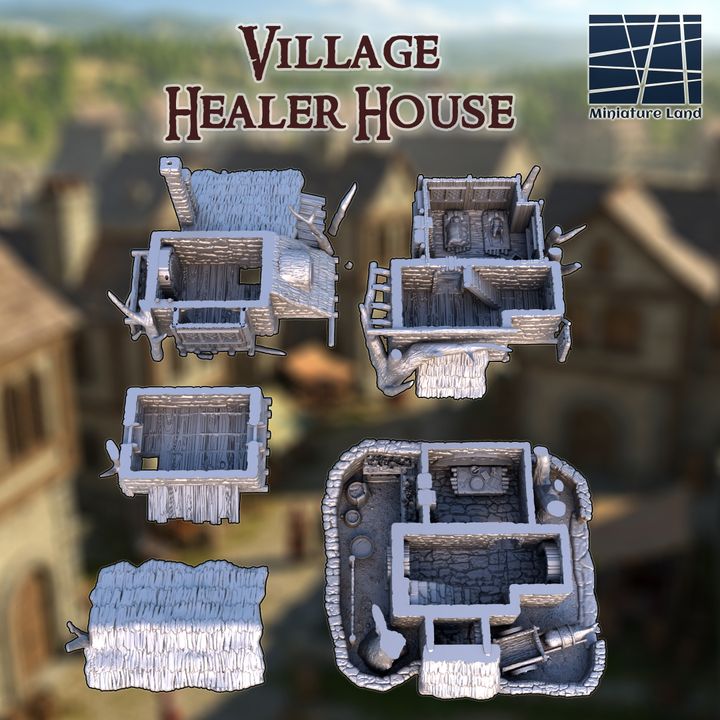 3D Printable Village Healer House - Tabletop Terrain - 28 MM by ...