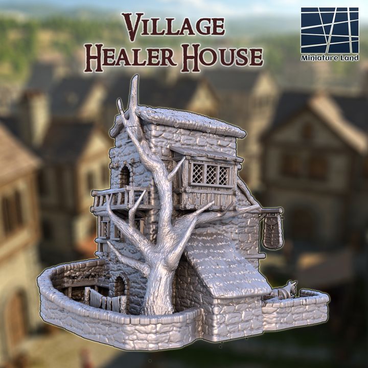3D Printable Village Healer House - Tabletop Terrain - 28 MM by ...
