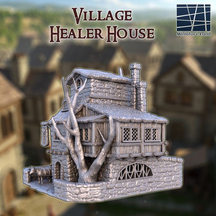 3D Printable Village Healer House - Tabletop Terrain - 28 MM by ...