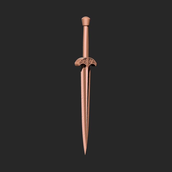 3D Printable Skyrim - Steel Dagger 3D Print model by Printhub