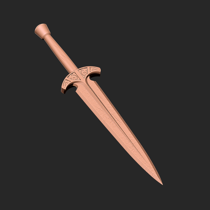 3D Printable Skyrim - Steel Dagger 3D Print model by Printhub