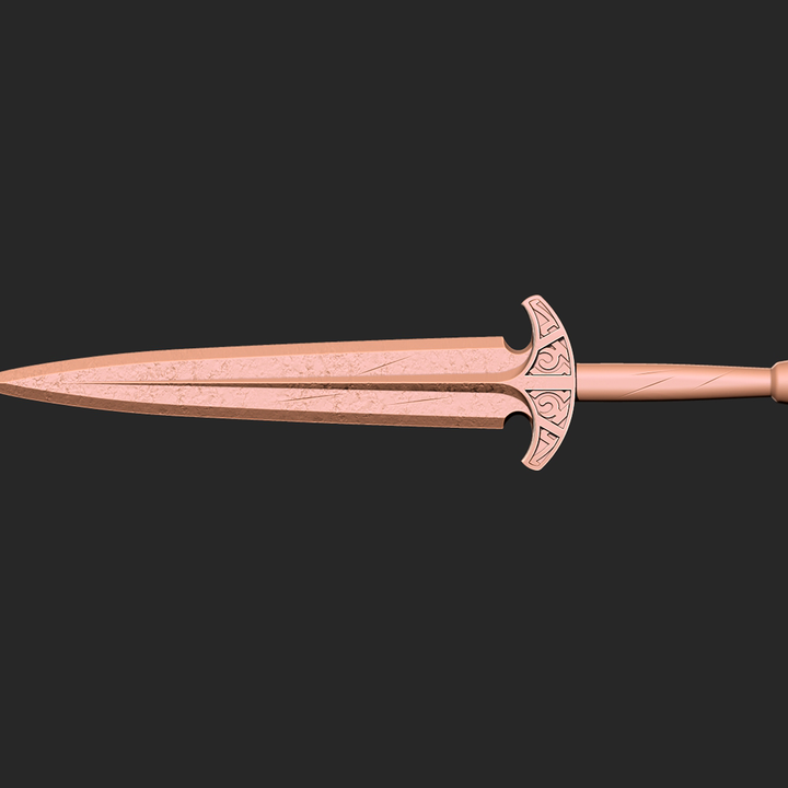 3D Printable Skyrim - Steel Dagger 3D Print model by Printhub