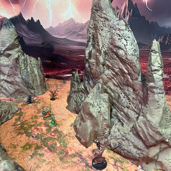3D Printable 3 Hellscape Mountains by GameScape3D