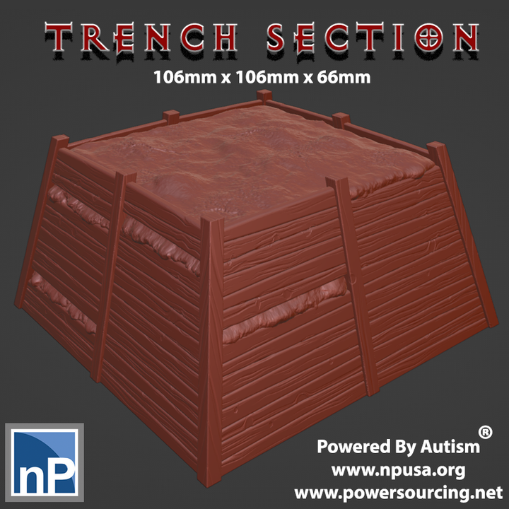 3D Printable Trench Section by nonPareil Institute
