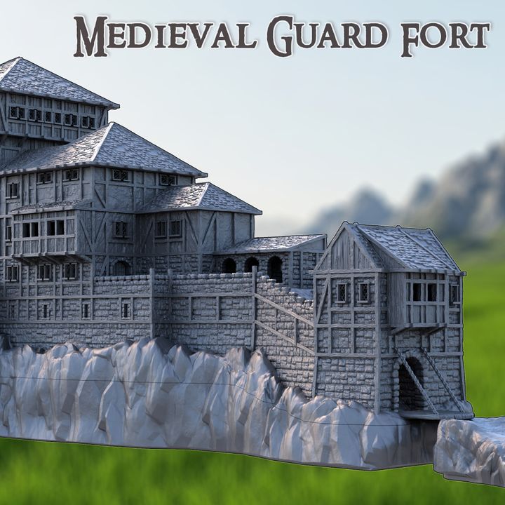 3D Printable Medieval Guard Fort - Tabletop Terrain - 28 MM by ...