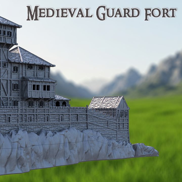3D Printable Medieval Guard Fort - Tabletop Terrain - 28 MM by ...