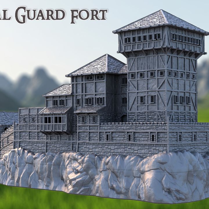 3D Printable Medieval Guard Fort - Tabletop Terrain - 28 MM by ...