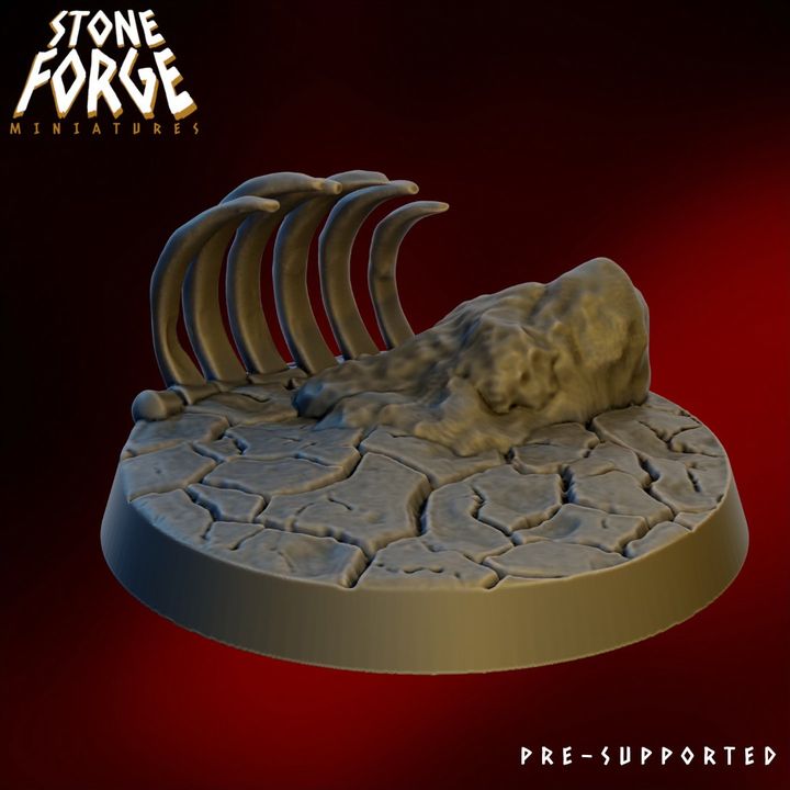 3D Printable 40mm Tabletop Wargaming Base (pre-supported) - Stone Age ...