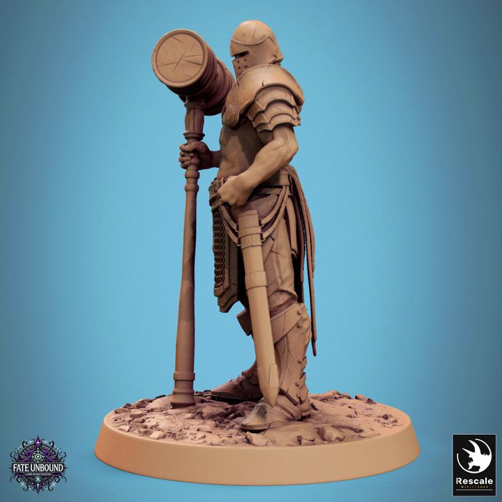 3D Printable Knight Of Valor, Stand Hammer - Free Sample by Rescale ...