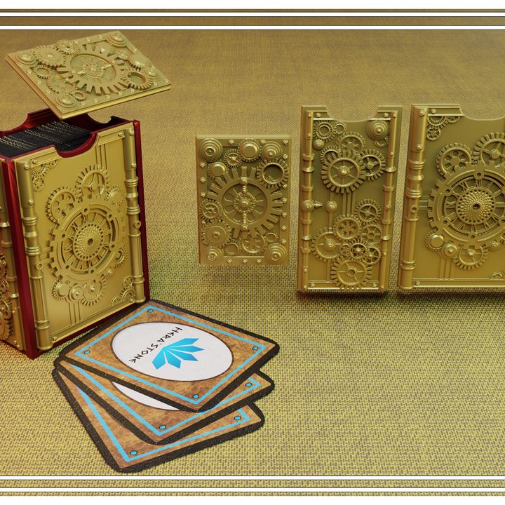 3D Printable Steampunk card holder by Crosslances