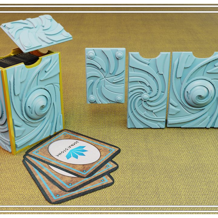 3D Printable Vortex card holder by Crosslances