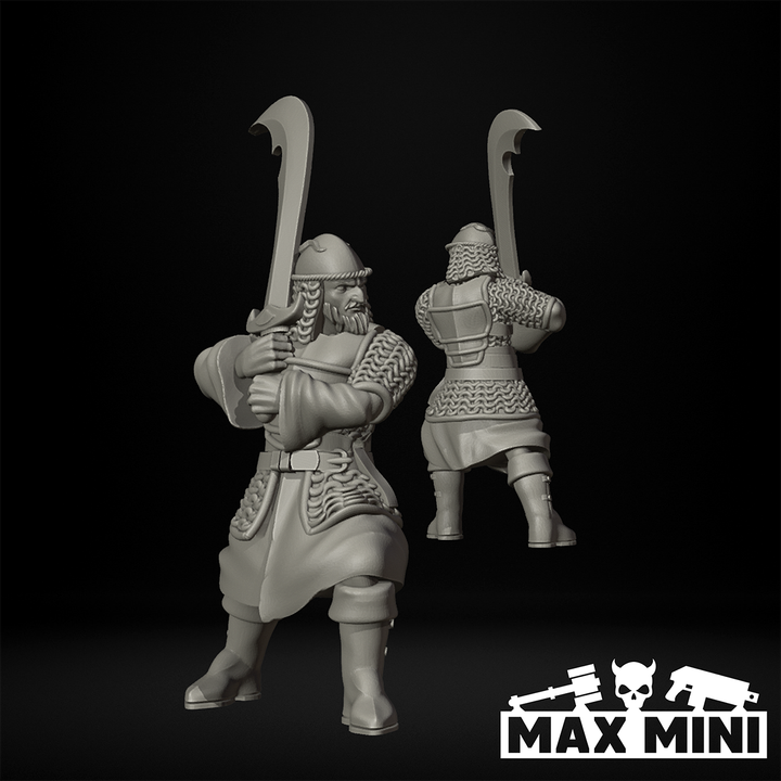 3D Printable Oasis Mercenary Greatswords by Max Mini