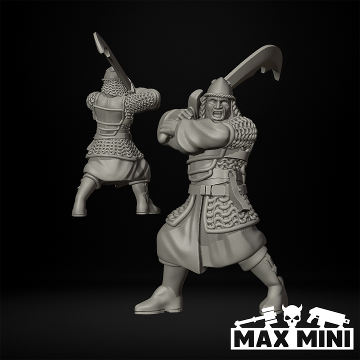 3D Printable Oasis Mercenary Greatswords by Max Mini