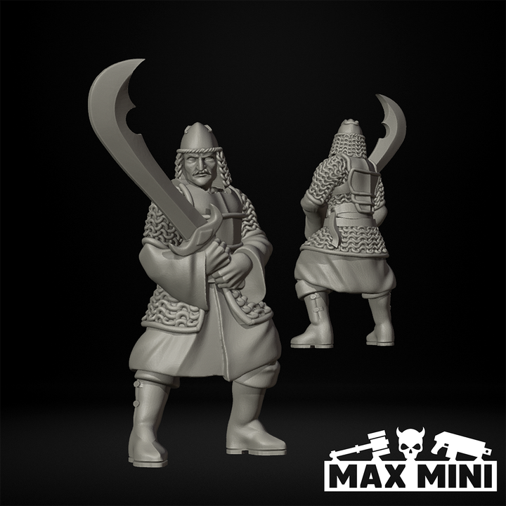 3D Printable Oasis Mercenary Greatswords by Max Mini