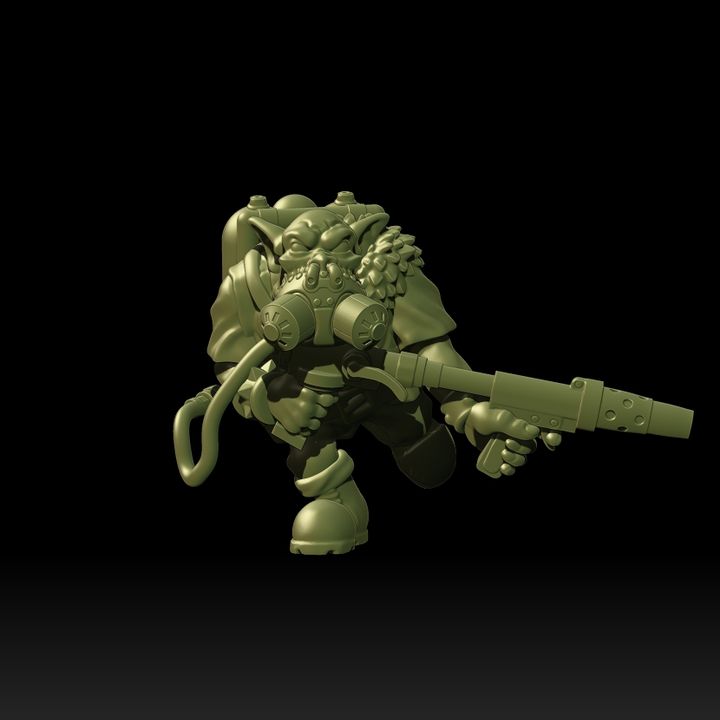 3D Printable FlamerBoyz by Trollet Miniatures