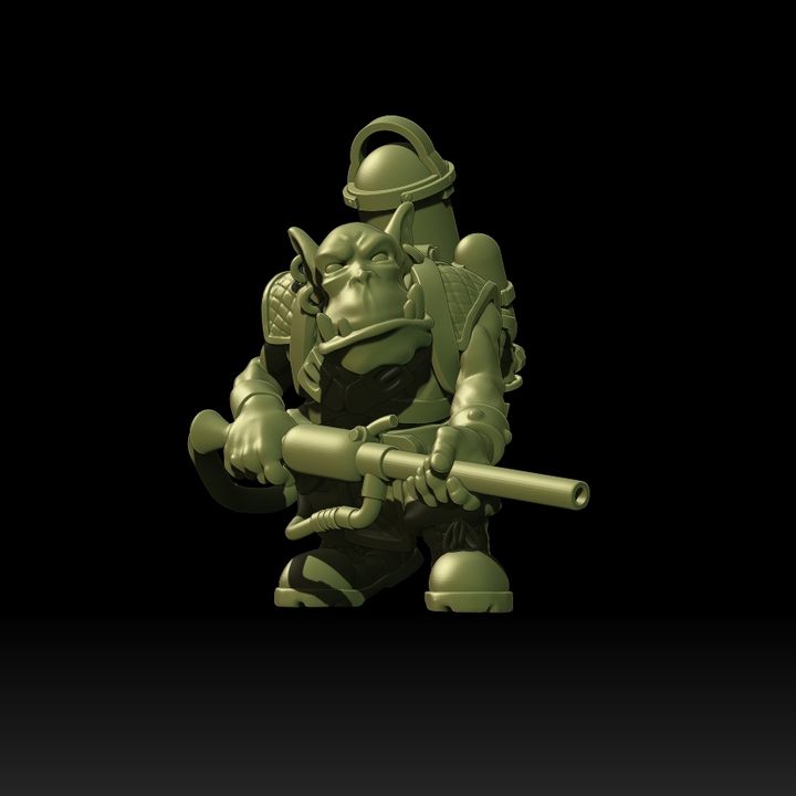 3D Printable FlamerBoyz by Trollet Miniatures