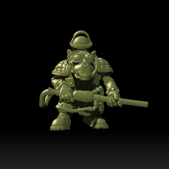 3D Printable FlamerBoyz by Trollet Miniatures