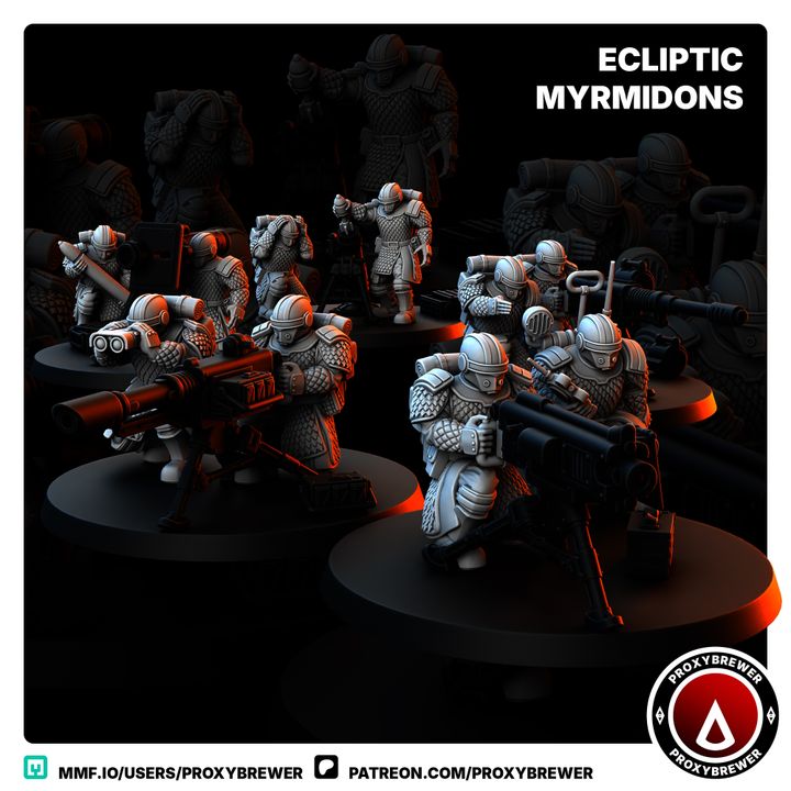 3D Printable Ecliptic Myrmidons - Assault Team by ProxyBrewer