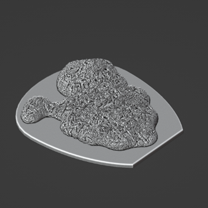 3D Printable Gaslands 20mm Scale Foam Drop Template by Michael Crossman