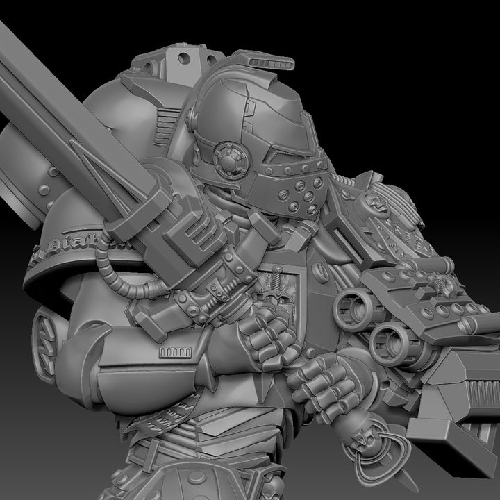 3D Printable Steel Sanctifier 6 by Silent Gil