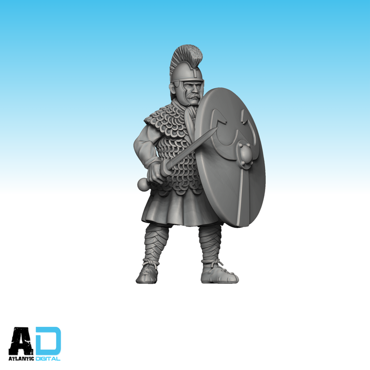 3D Printable Auxilia Palatina Cornuti by Wargames Atlantic