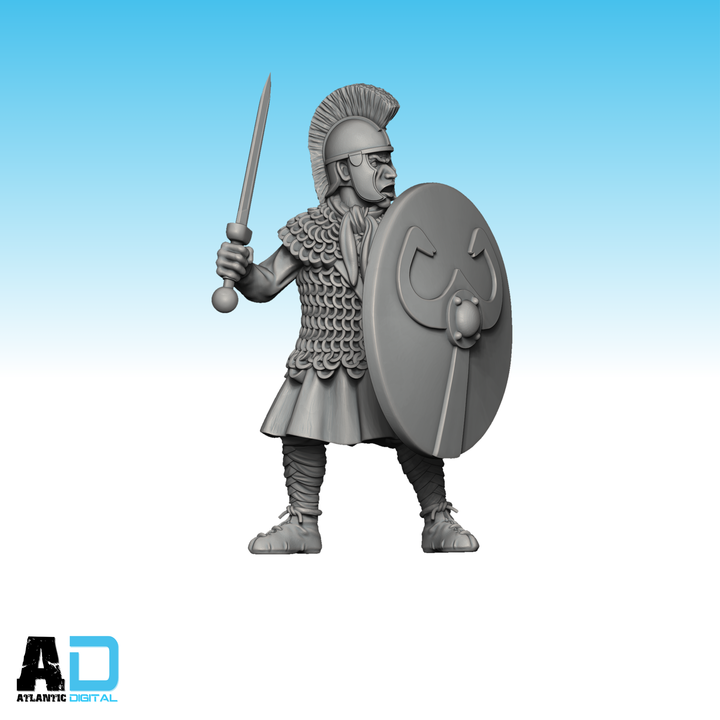 3D Printable Auxilia Palatina Cornuti by Wargames Atlantic