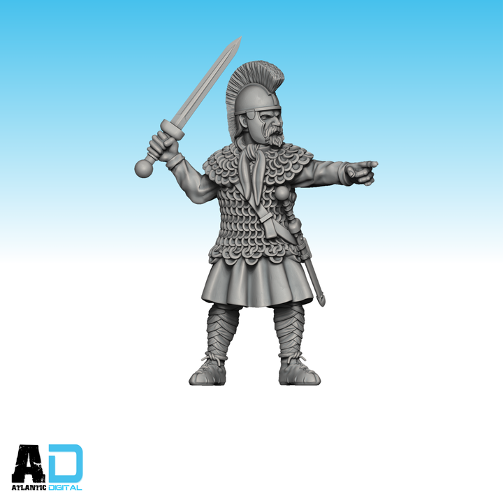 3D Printable Auxilia Palatina Cornuti by Wargames Atlantic