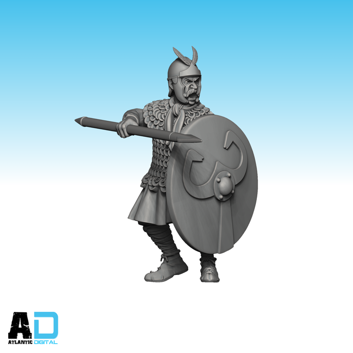 3D Printable Auxilia Palatina Cornuti by Wargames Atlantic