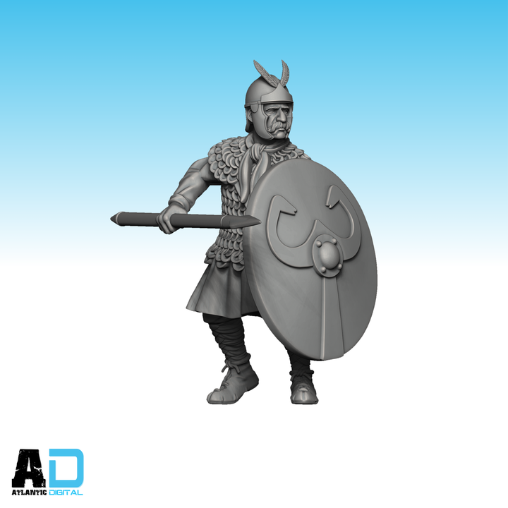 3D Printable Auxilia Palatina Cornuti by Wargames Atlantic