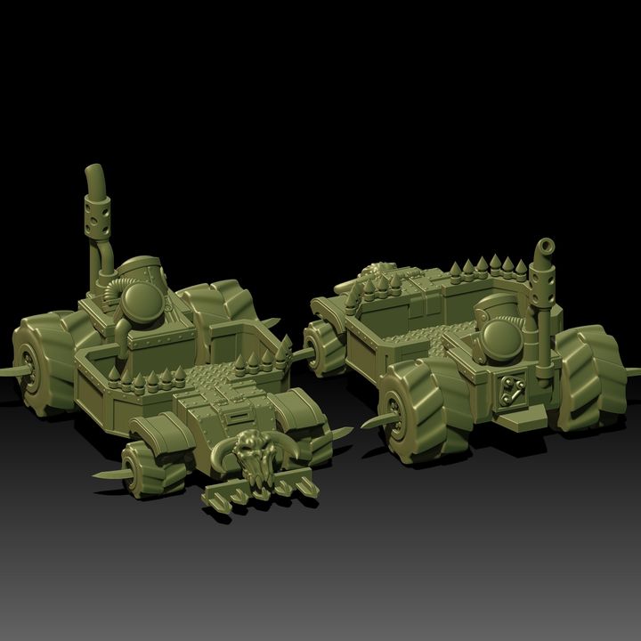 3D Printable Warwagon by Trollet Miniatures
