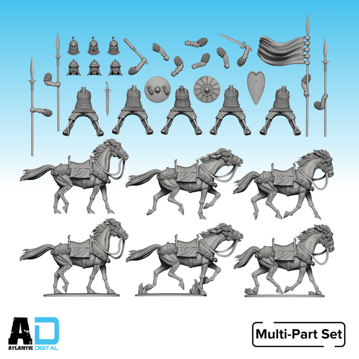 3D Printable Arab Cavalry with Lamellar Armor by Wargames Atlantic