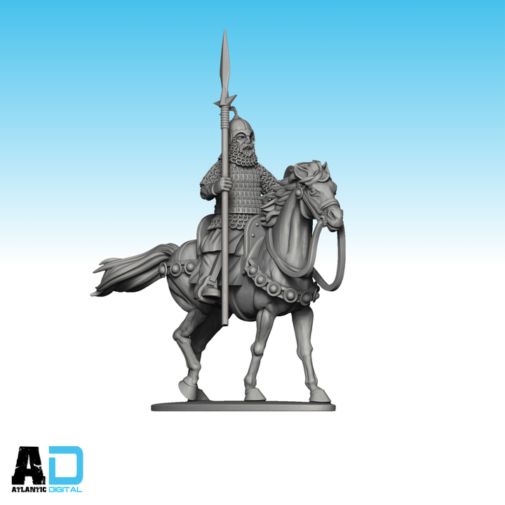3D Printable Arab Cavalry with Lamellar Armor by Wargames Atlantic