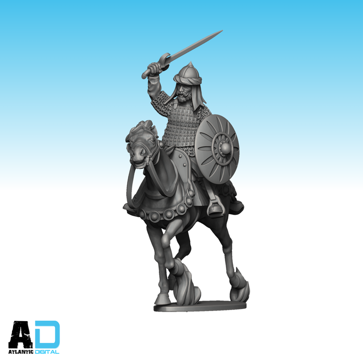 3D Printable Arab Cavalry with Lamellar Armor by Wargames Atlantic