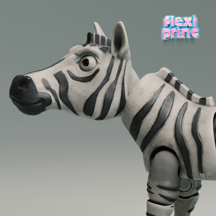 3D Printable Zebra | FlexiPrint by Flexi Print