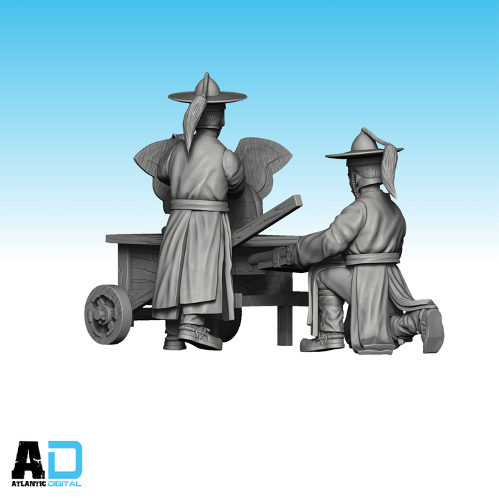 3D Printable Joseon Hwaego Wa-Su (2) Tiger Cannon by Wargames Atlantic