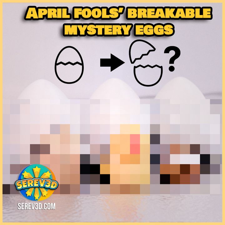 3D Printable April Fools Breakable Mystery Eggs - 3D print STL and 3MF ...