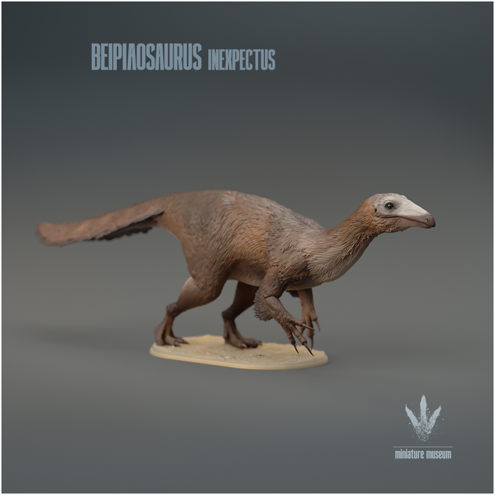 3D Printable Beipiaosaurus inexpectus : Walking by Miniature Museum