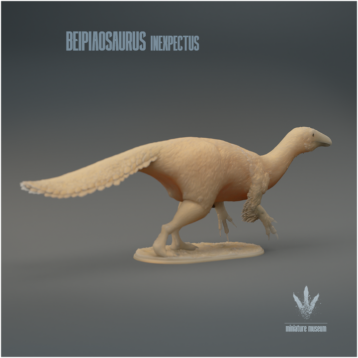 3D Printable Beipiaosaurus inexpectus : Walking by Miniature Museum