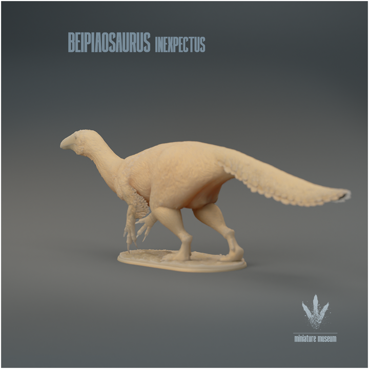3D Printable Beipiaosaurus inexpectus : Walking by Miniature Museum