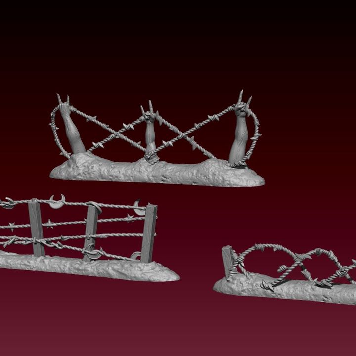 3D Printable Barbed Wire Terrain - Exotic by Mr. Bugg