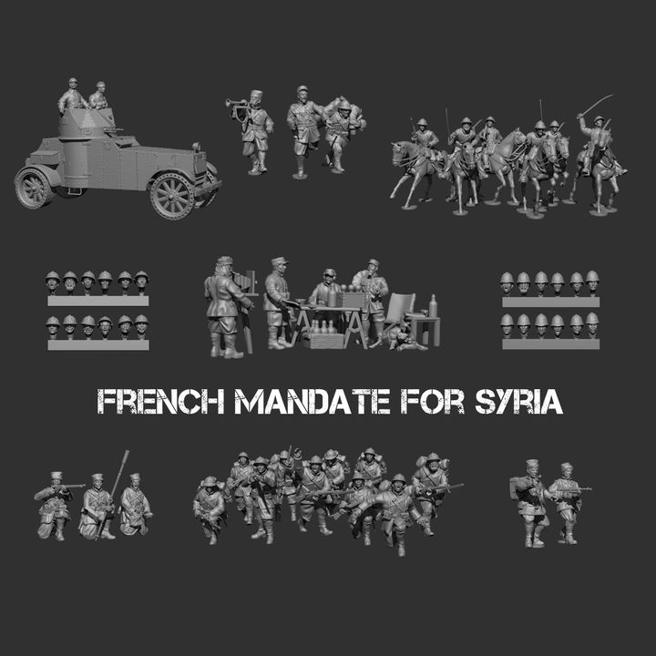 3D Printable FRENCH MANDATE FOR SYRIA by DES TRANCHEES AUX BARRICADES
