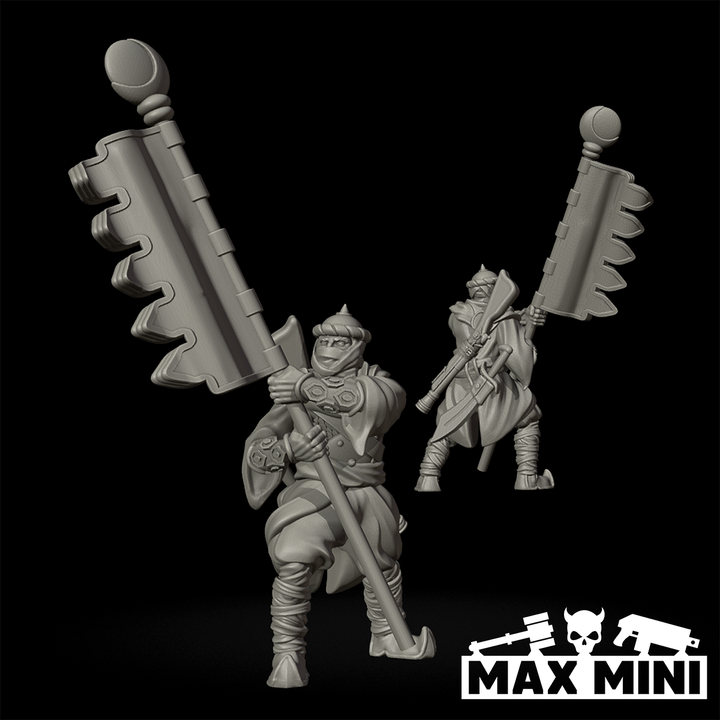 3D Printable Oasis Mercenary Gunner Command by Max Mini